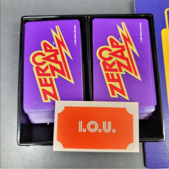 Milton Bradley | Games | Zero Zap Card Game 987 Vintage Complete ...